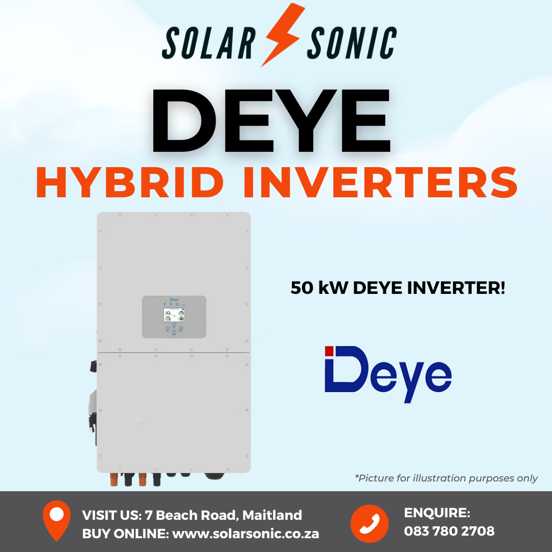 Deye 50 kW Three Phase Hybrid Inverter – Solar Sonic (PTY) LTD