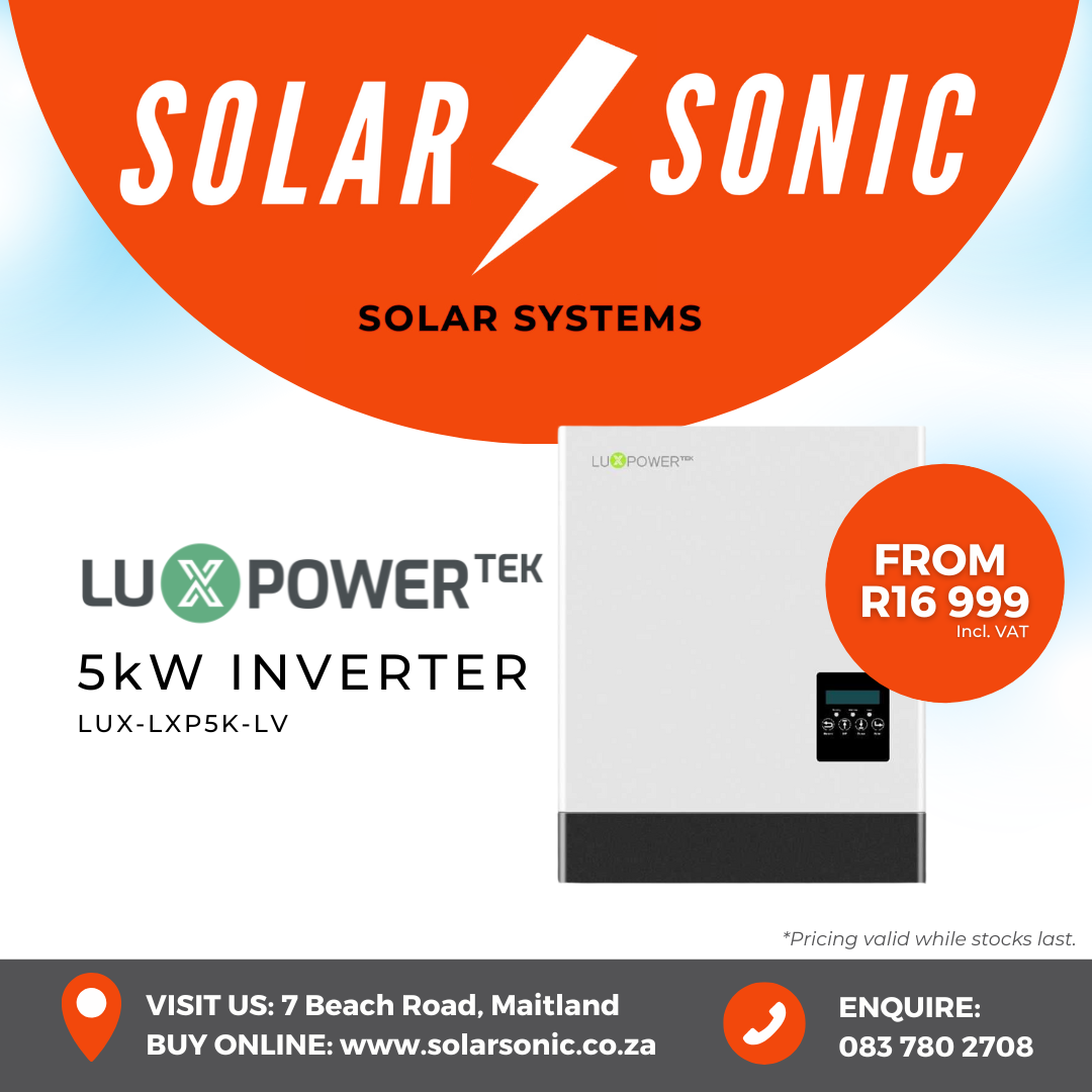 LUX Power 5kW Single Phase Hybrid Inverter – Solar Sonic (PTY) LTD