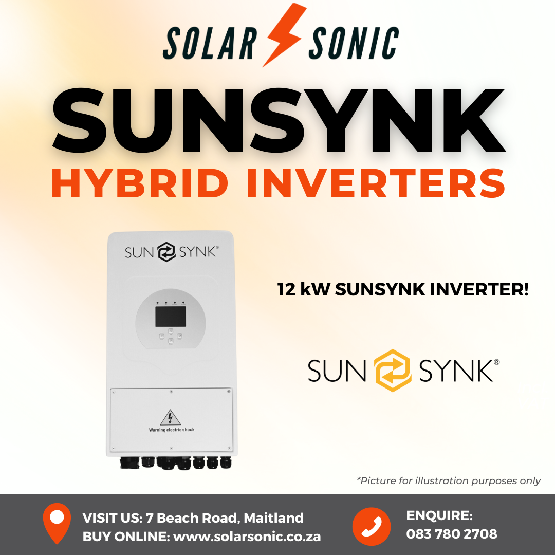 Sunsynk 12 kW 3P Hybrid PV Inverter – Solar Sonic (PTY) LTD