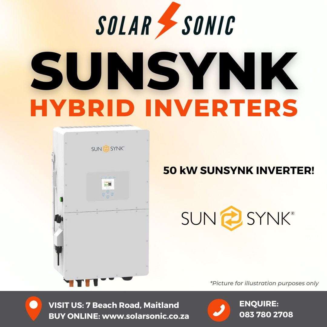 Sunsynk 50 kW Three Phase Hybrid Inverter – Solar Sonic (PTY) LTD